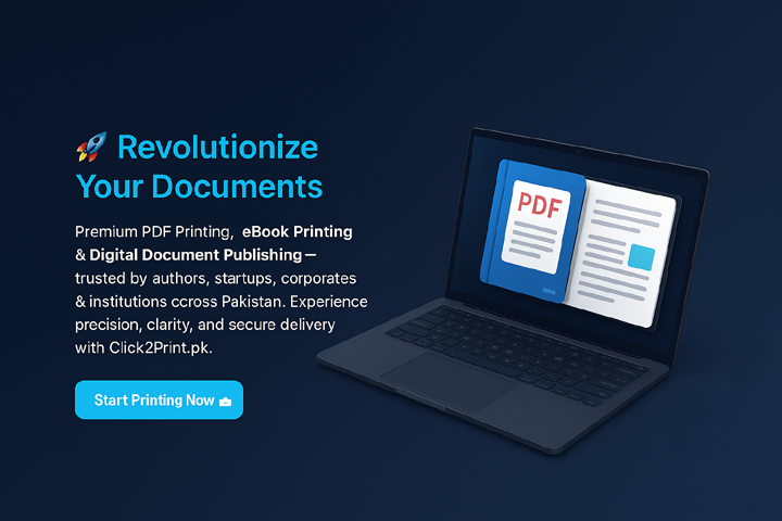 PDF & eBook Printing Services in Pakistan | Print Custom PDFs Online
